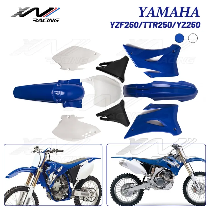 Dirt Bike Plastic Kit Fender Radiator Shrouds Number Plate Fairing For ...