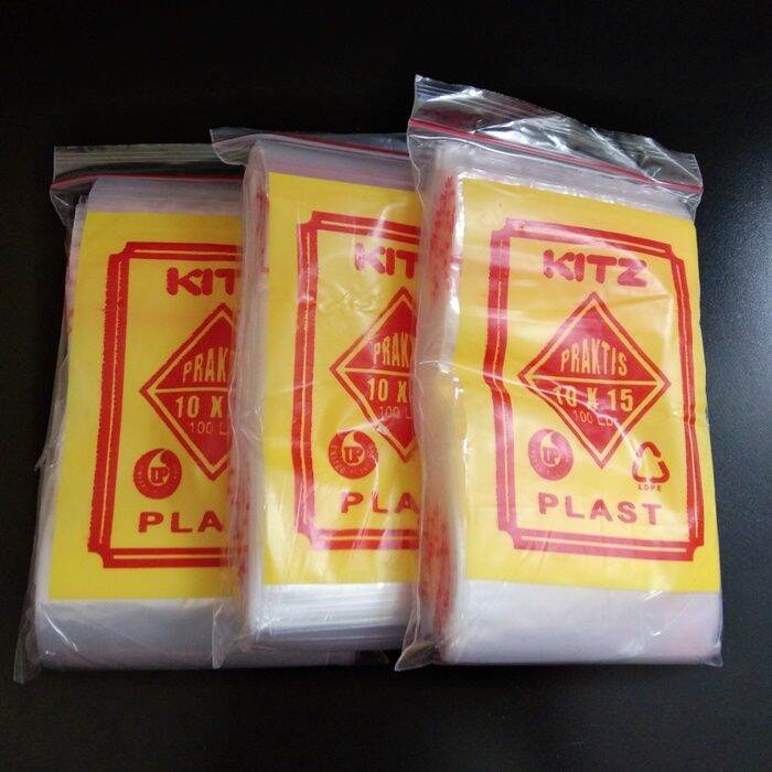 Plastik Zip Lock/Klip 10x15 isi 100lembar/Plastik Obat/Plastik klip ...