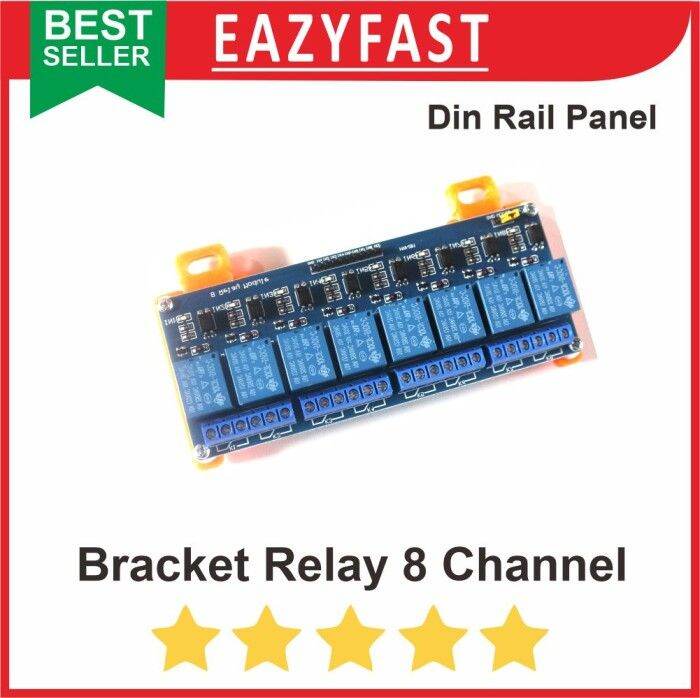 Bracket Dudukan Modul Relay 8 Channel Module MCB Din Rail Rel Panel ...