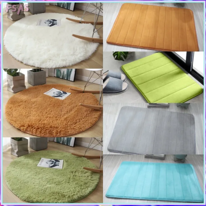 FS พรม พรมเช็ดเท้า 60x40 Cm เมมโมรี่โฟม ดูดซับน้ำได้ดี พรมกันลื่น ...