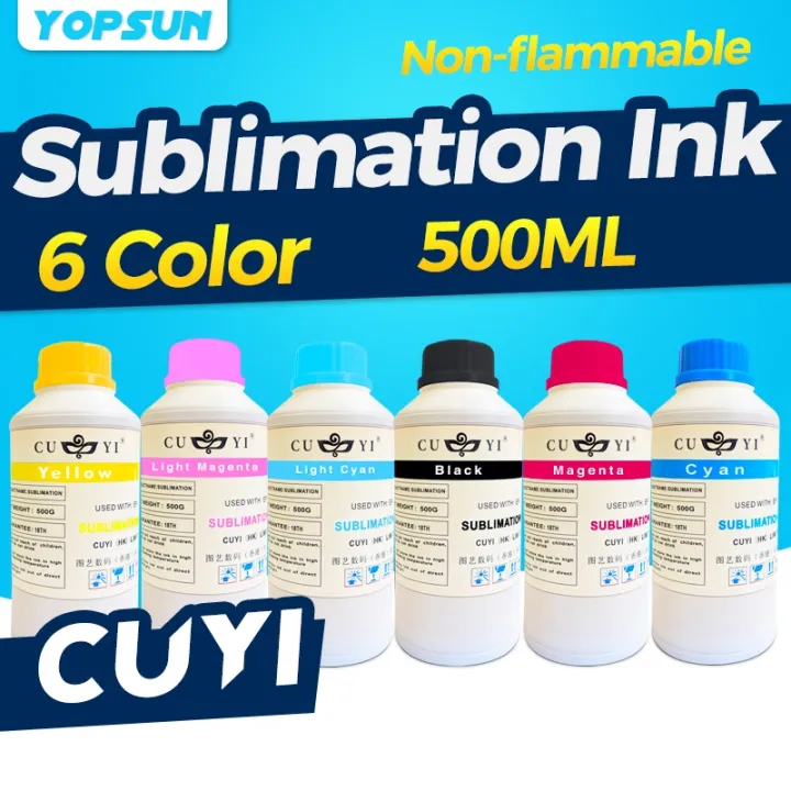 Sublimation Ink 500ml 6 Colors Cuyi Brand | Lazada PH