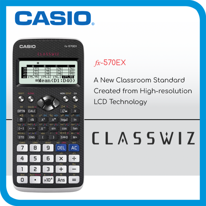 Casio Classwiz Scientific Calculator fx-570EX 552 Genuine | Lazada