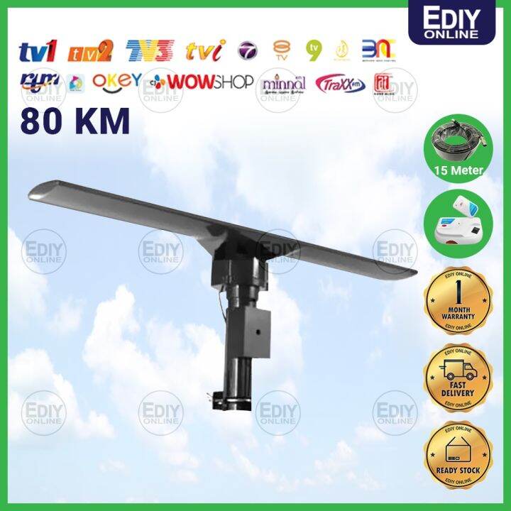 Rotatable Rotating Rotate Outdoor Digital Antenna Aerial Tv Uhf Hdtv ...