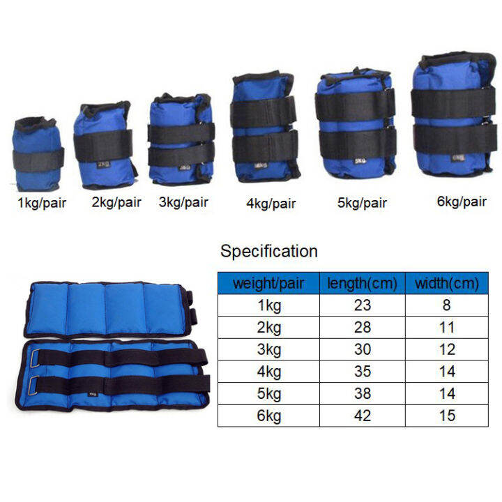 Heavy Duty Ankle Wrist Weight [Weight Training Sand Bags/ Weight Bags ...