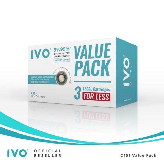 IVO Water Purifier Filter (Value Pack) C151 - Filter Only | Lazada PH