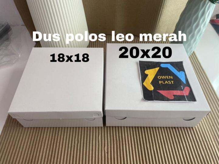 DUS NASI KOTAK 18X18 20X20/KOTAK NASI/ DUS MAKANAN PUTIH/DUS NASI KOTAK ...
