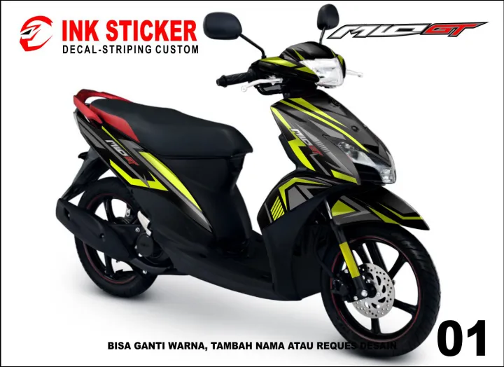 Sticker Decal MIO GT Desain 01 | Lazada Indonesia