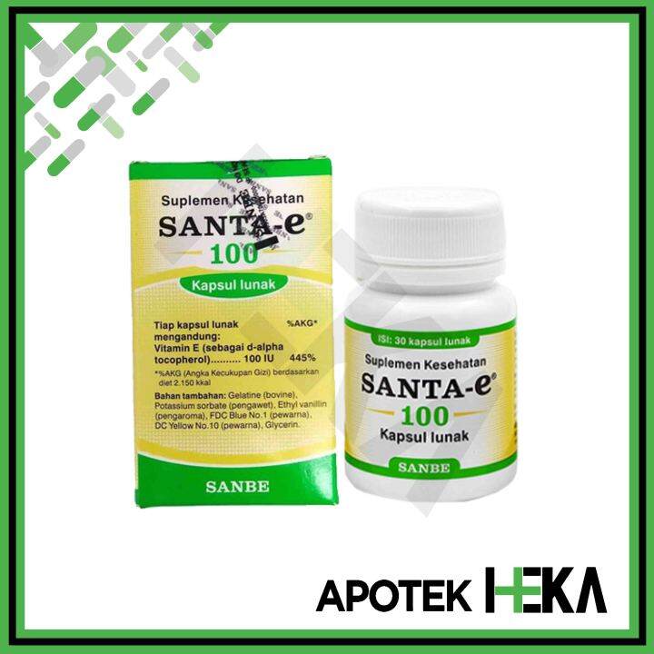 Santa E 100 IU Kapsul Lunak Botol isi 30 - Vitamin E | Lazada Indonesia