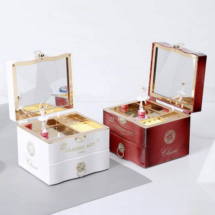 Kotak Perhiasan Kotak Musik Simulasi Mesin Jam Menari Kotak Musik ...