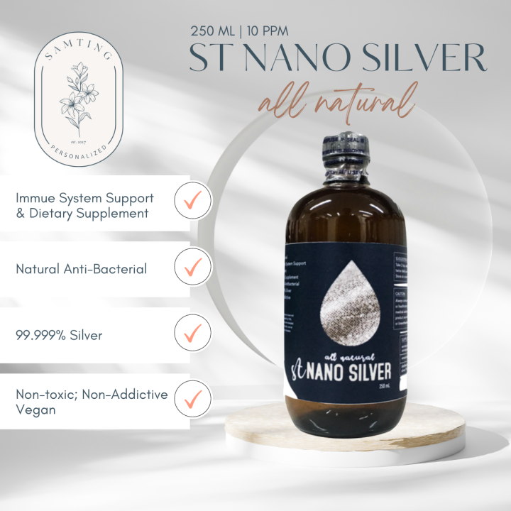 Nano Silver 250ML - 99.999% Nano Silver Particles 10PPM by ST Nano ...