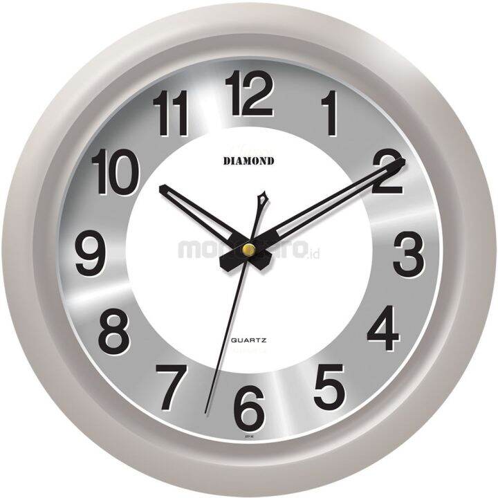 Jam Dinding Diamond 236-16 - Silver | Lazada Indonesia
