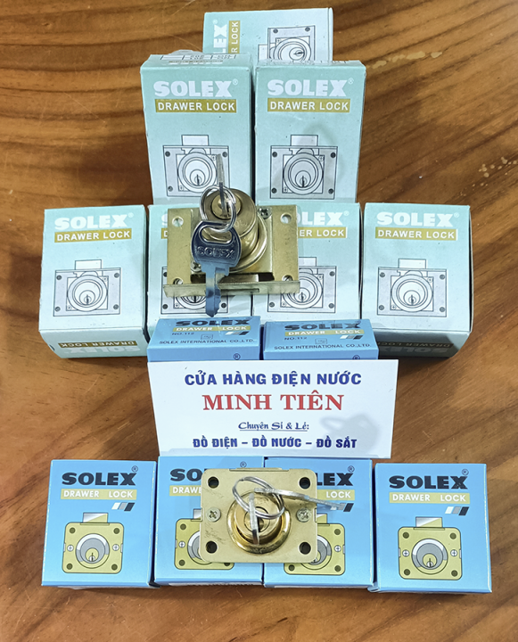 Ổ khoá tủ Solex với 2 kích thước lớn, nhỏ kèm 2 chìa khóa | Lazada.vn