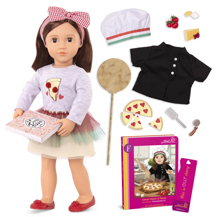 Our Generation Deluxe Doll - PIZZERIA DOLL W/ BOOK, FRANCESCA ตุ๊กตา ...