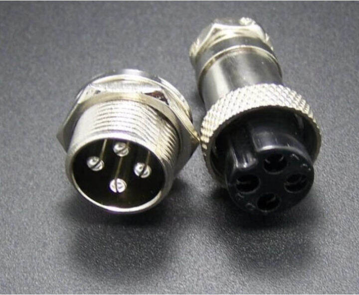 GX16 4p Jack Aviation Plug Socket Konektor GX-16 16mm soket 4 p pin | Lazada Indonesia