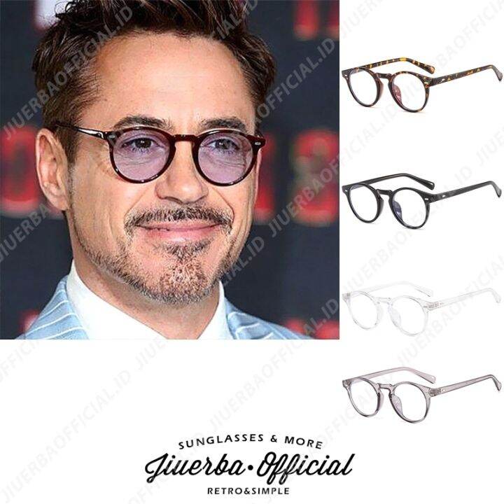 【A NEW】 【READY STOCK】TONY STARK Stylish Round Eyeglasses Men Frame ...