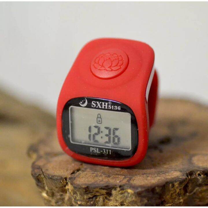 Tasbih Digital Alarm Bisa Di set 33, 66, 100 + Lampu LED Alat Hitung ...