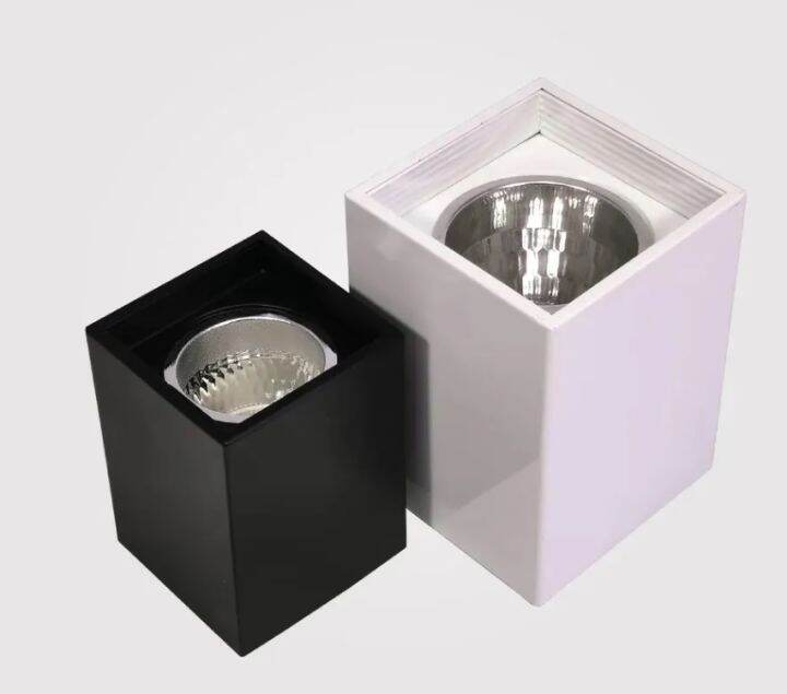 -EASYLITE- BIGLITE E27 SURFACE MOUNTED PINLIGHT SQUARE WHITE/BLACK ...