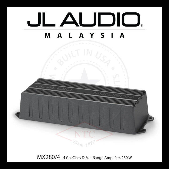 JL Audio Compact marine/powersports 4-channel Class D Full-Range Amplifier - MX280/4 | Lazada