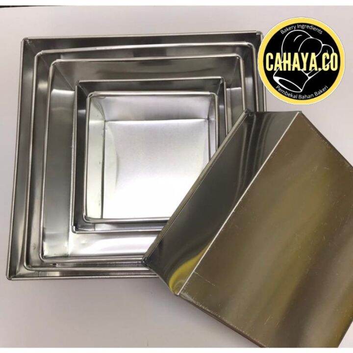 Aluminium Cake Mould Square Tin Tray / Loyang Kek Tinggi 3" Segi Empat ...
