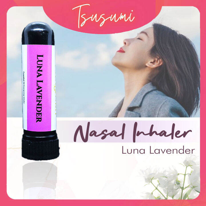 LUNA LAVENDER Inhaler Essential Oil Nasal Flu Sinus Asthma Relief ...