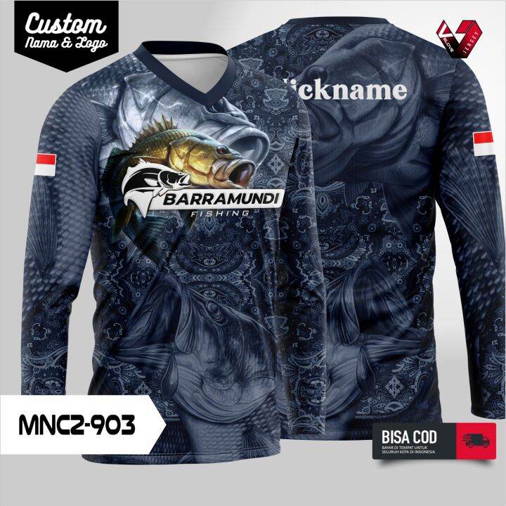Jersey Mancing Baju Mancing Terbaru Fishing T-shirt Digital Printing ...