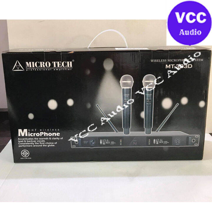 ไมค์ลอย MICROTECH MT-333D ย่าน UHF สินค้ารับประกัน 1 ปี | Lazada.co.th
