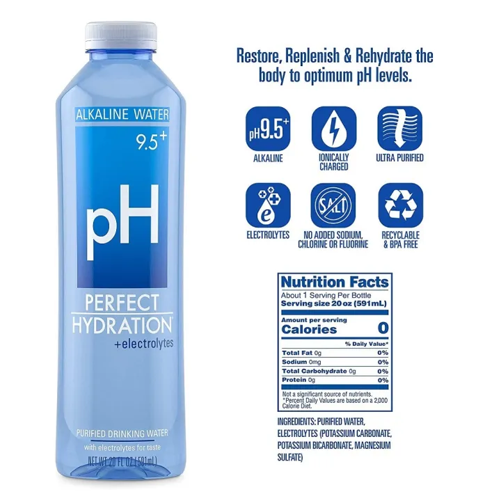 Perfect Hydration Alkaline Purified Drinking Water 591mL | Lazada PH