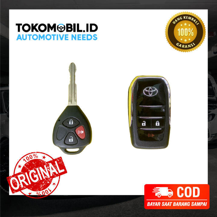 Flip Key Kunci Lipat Toyota Innova Fortuner Hilux Altis Yaris Vios ...