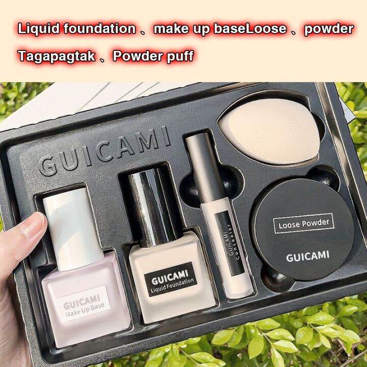 COD Beginner's liquid foundation isolation cream powder concealer ...