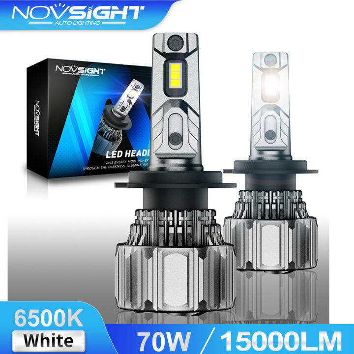 Novsight new arrival N50 9012 hir2 car LED headlight 15000lm 70W 6500K ...