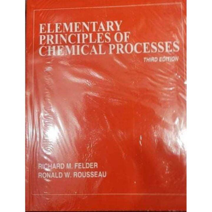 Elementary Principles of Chemical Processes Third Edition by Richard ...