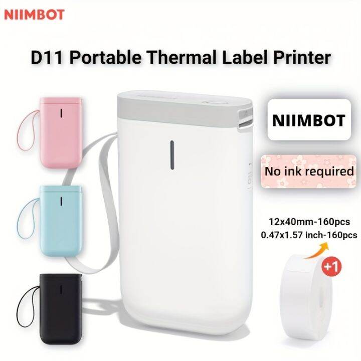 NIIMBOT D11/D110 Thermal Maker Machine Portable Sticker Printer with Tape Ink for | Lazada PH