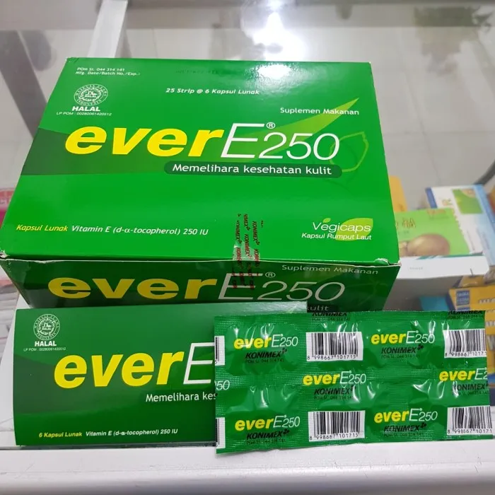 COD - EVER E STRIP ISI 6 KAPSUL LUNAK VITAMIN E 250 IU | Lazada Indonesia