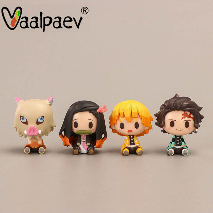Demon Slayer Figures 135 Chibi Anime Figurines Kamado Tanjirou Nezuko ...