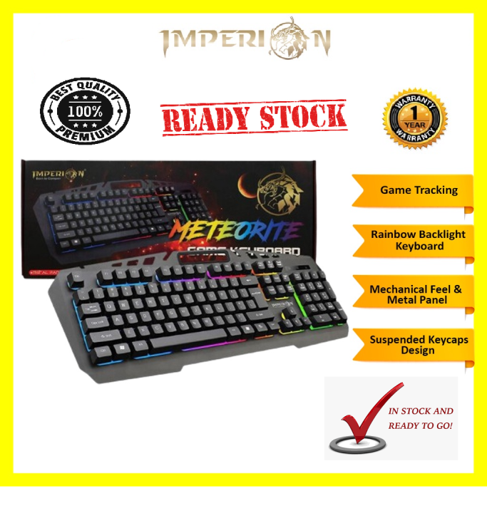 IMPERION METEORITE GAMING KEYBOARD [READY STOCK] | Lazada