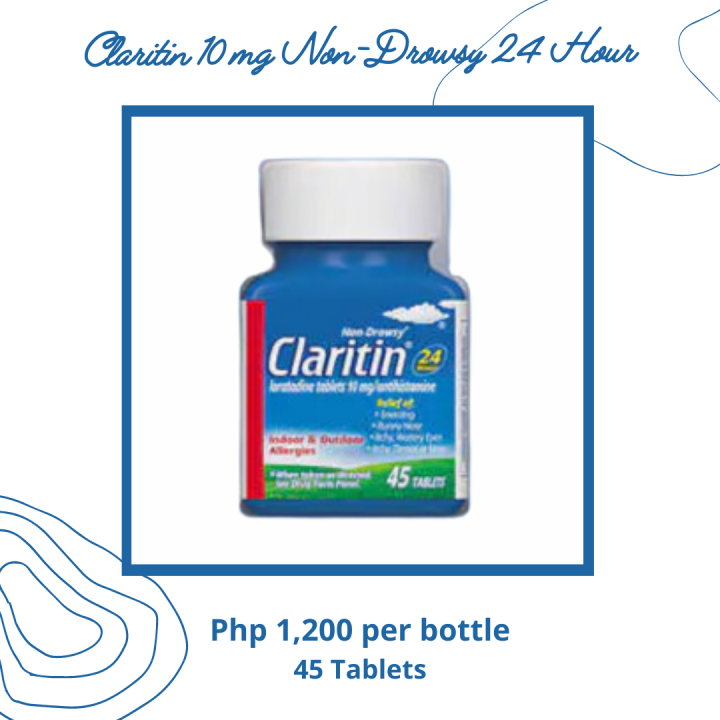 (EXP: SEPTEMBER 2025) Claritin 10 mg Non-Drowsy 24 Hour, 45 Tablets ...