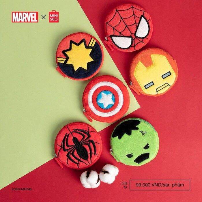 Dompet Koin Miniso Marvel-Coin Purse Ironman Spiderman Avengers ...
