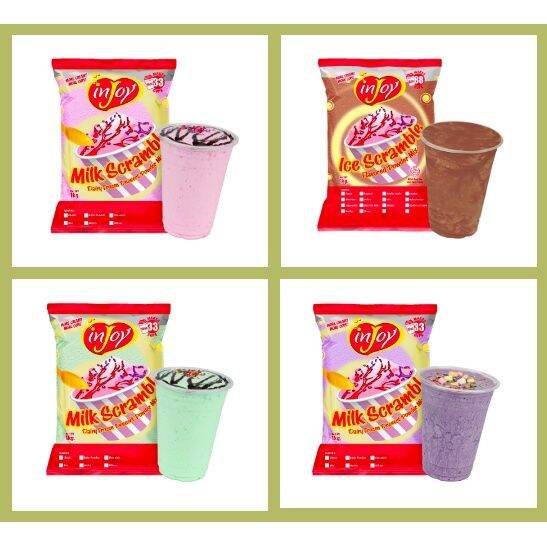 ☜InJoy Milk Ice Scramble Milky 1kg Powder Negosyo | Lazada PH