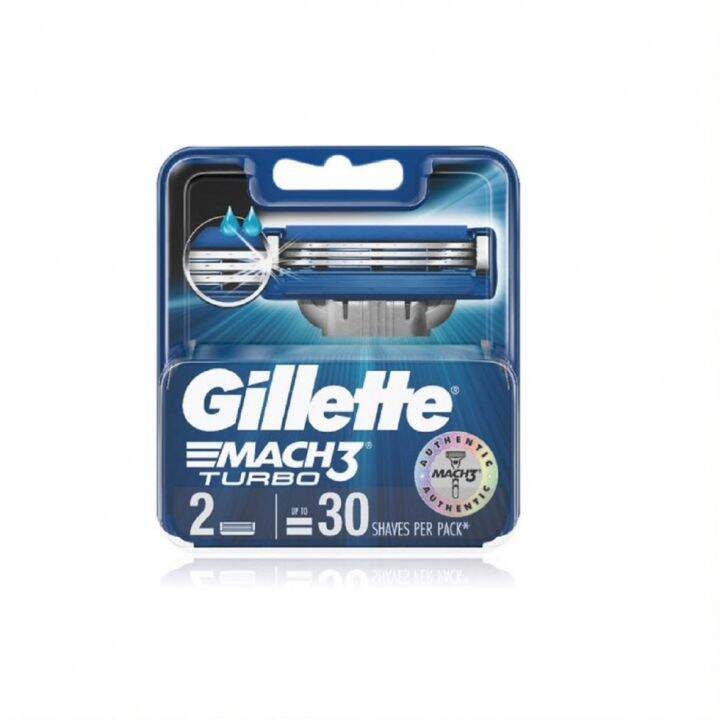 Gillette Mach 3 Turbo Razor Blade Refill 2 Count9Vd | Lazada PH
