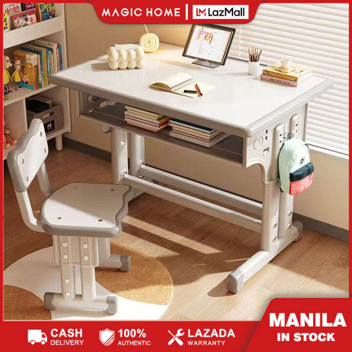 Magic Home Student desk and chair set for school home Height adjustable ...