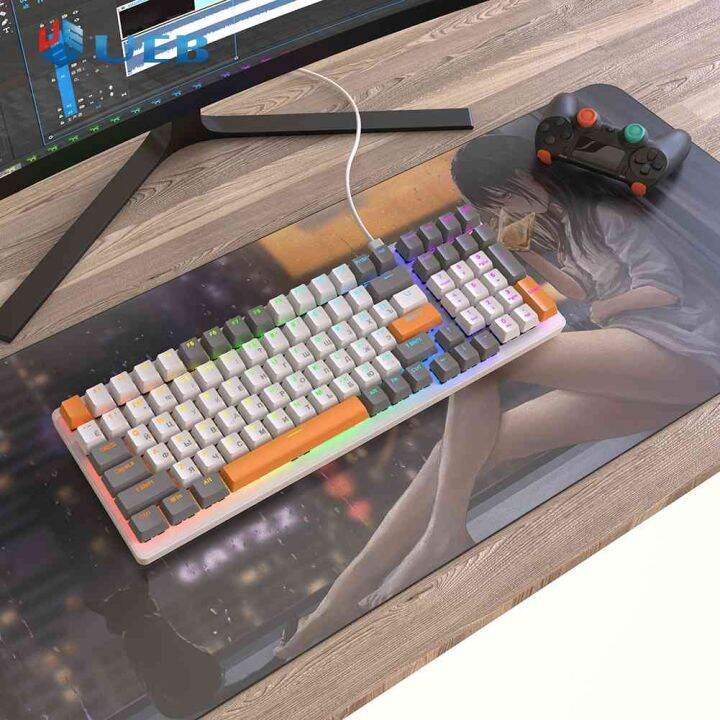 K3 Mechanical Gaming Keyboard Red/Blue Switch 100 Keys Wired Mechanical ...