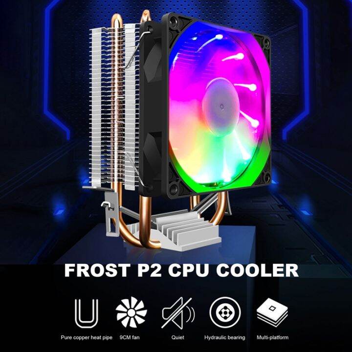 COOLMOON CPU Cooler Fan Heat Pipes Processor Cooler for AMD AM2 AM2 ...