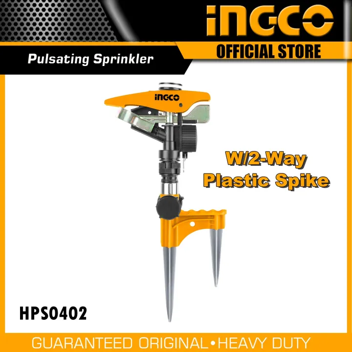 INGCO Pulsating Sprinkler 180° w/2-Way Metal Spike HPS0402 IHT | Lazada PH
