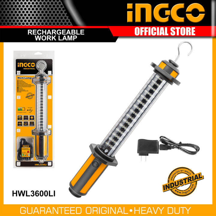 Ingco HWL3600LI Rechargeable Work LED Lamp IHT | Lazada PH