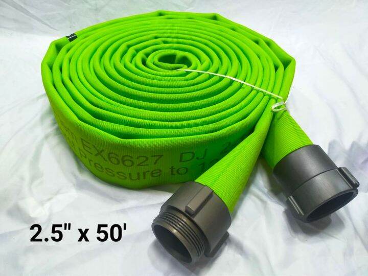 5ELEM FIRE HOSE GREEN 2.5x50 Double Jacket, UL Listed 400 PSI | Lazada PH