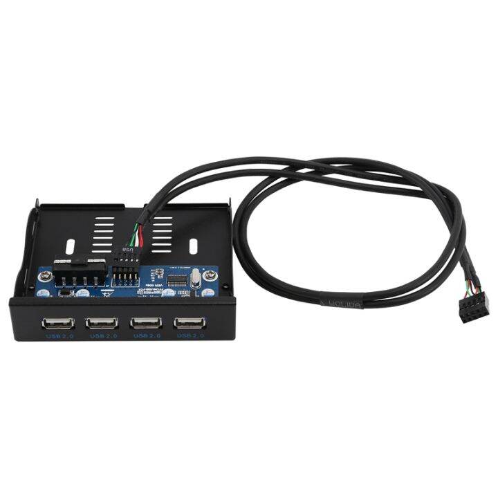 3.5 Inch Floppy Bay 4 Ports USB 2.0 Hub USB2.0 Front Panel Expansion Adapter Connector Bracket ...