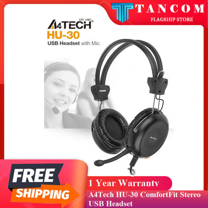 A4Tech HU-30 ComfortFit Stereo USB Headset | Lazada PH