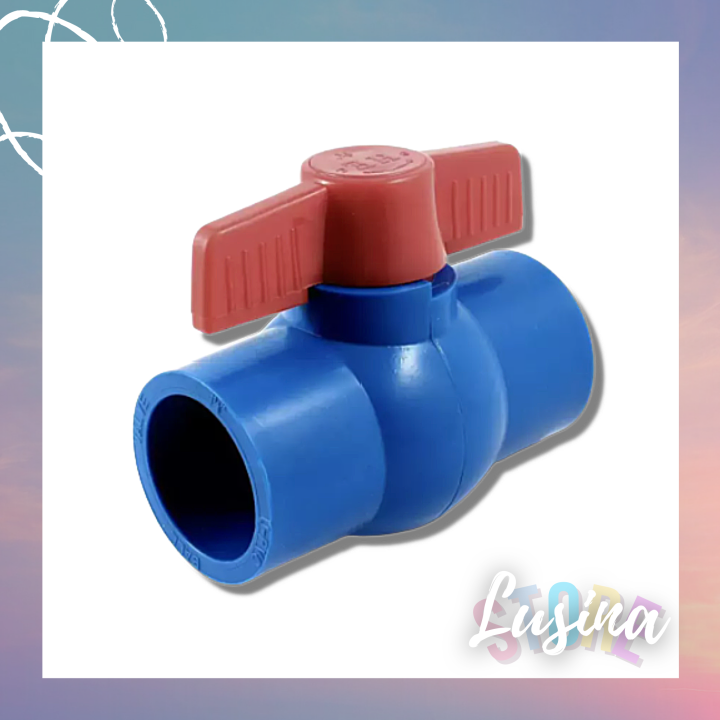 PVC Plastic Ball Valve (3 Sizes) Water Switch Section Gate Valve ...