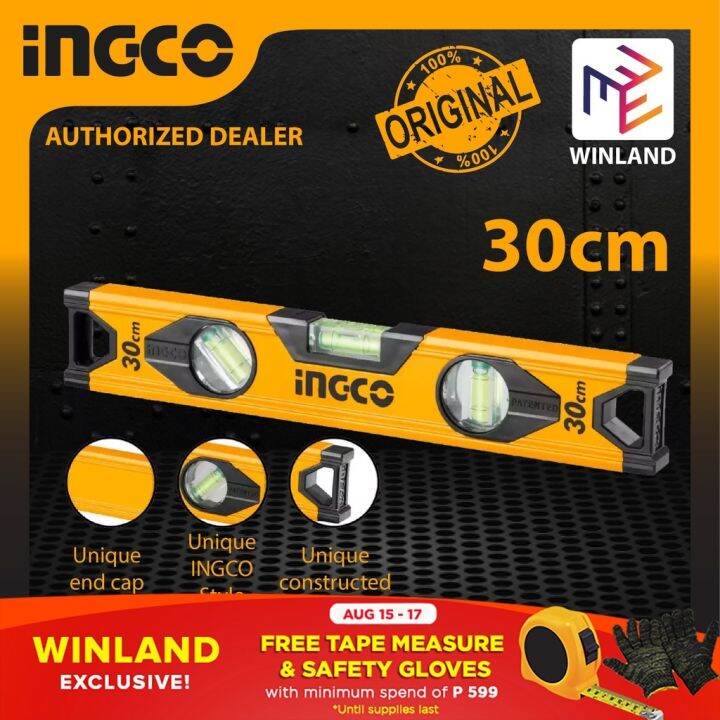 Utility Tools INGCO Original Spirit Level Bar 30Cm HSL18030 xWINLANDx ...
