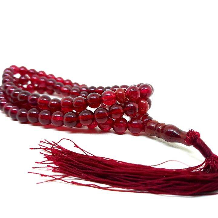 Tasbih Batu Giok Merah Asli 99 Butir 8mm Original | Lazada Indonesia